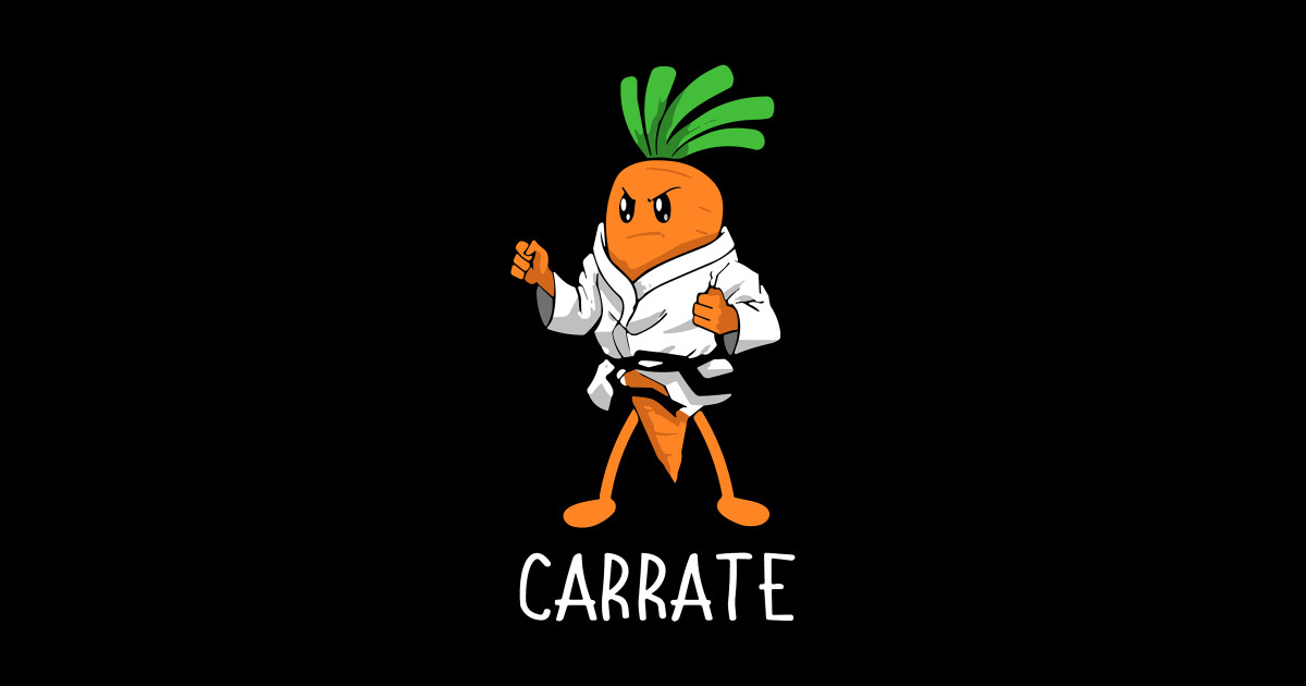 Carrate Karate Carrot Gift Student Teacher Trainee Trainor - Carrate ...
