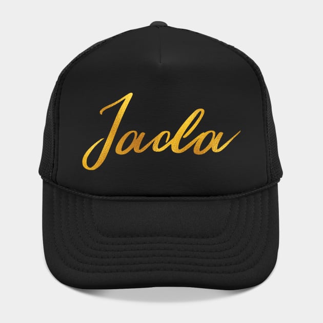 Jada Name Hand Lettering in Faux Gold Letters - Jada - Hat | TeePublic