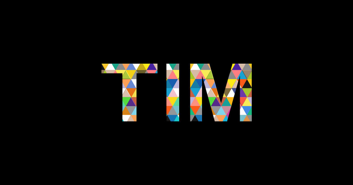 Tim, name, typography - Tim - Sticker | TeePublic