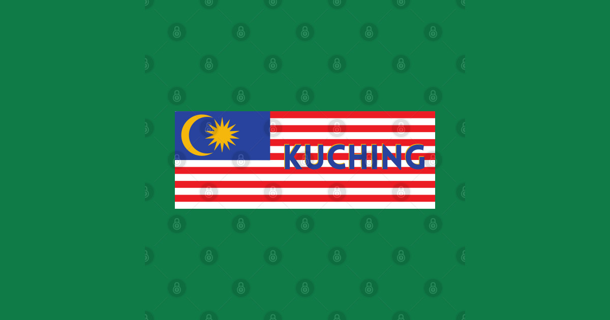 Kuching City in Malaysian Flag - Flag Of Malaysia - T-Shirt | TeePublic