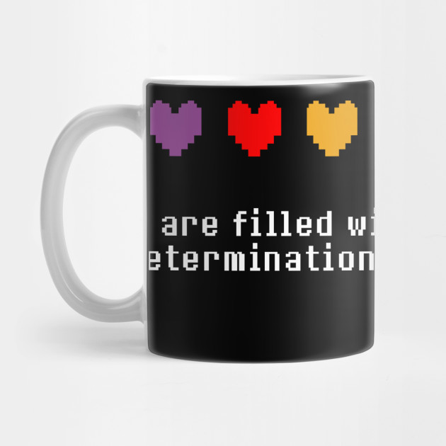 Undertale - Determination hearts - Undertale - Mug | TeePublic