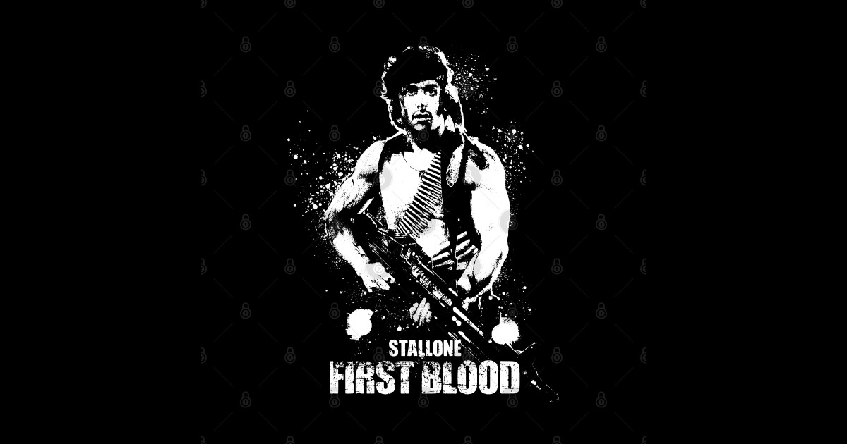 First Blood, John Rambo - First Blood - Sticker | TeePublic