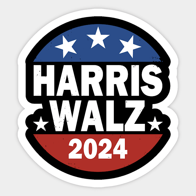 Harris Walz Waltz 2024 - Harris Walz Waltz 2024 - Sticker | TeePublic