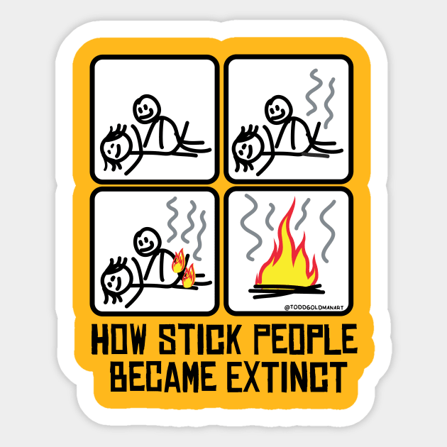 STICK PEOPLE EXTINCT - People - Sticker | TeePublic