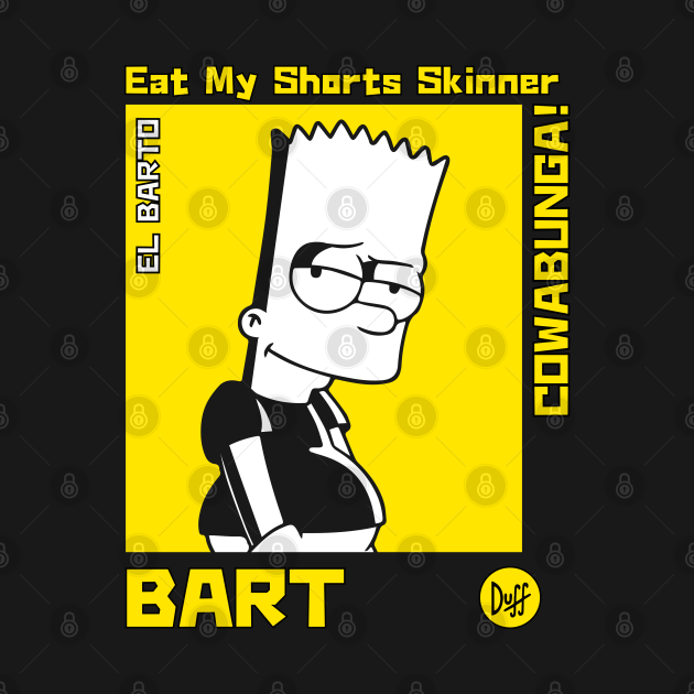 Bart Cowabunga! - Bart Simpson - T-Shirt | TeePublic