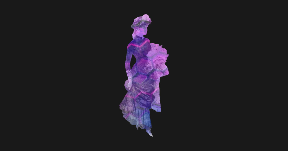 Woman in purple - Double Exposure - T-Shirt | TeePublic