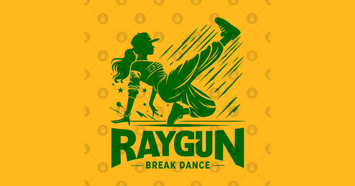 Raygun Break Dancer, green color , Team Australia , paris 2024 - Break ...