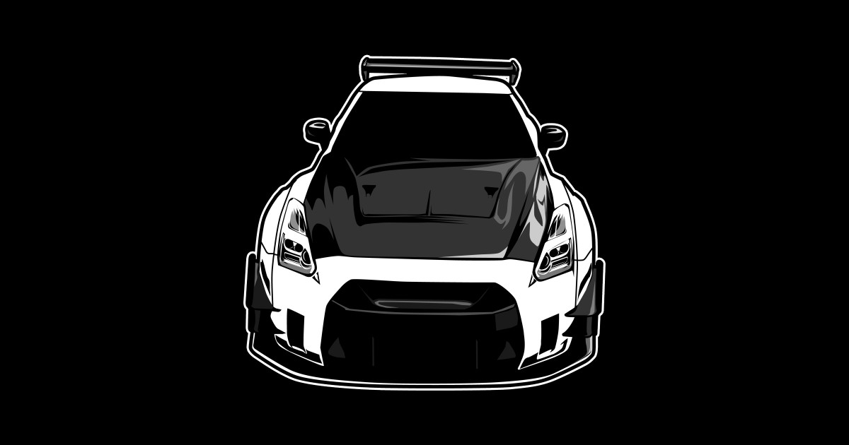 skyline r35 gtr godzilla jdm - Nissan - Sticker | TeePublic
