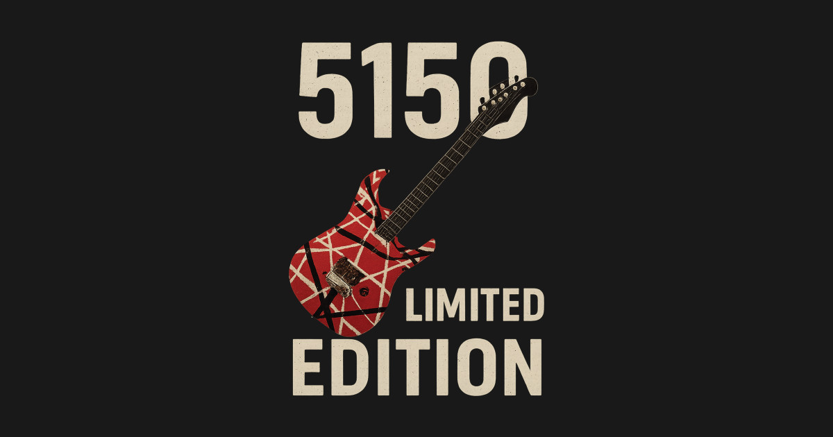 5150-Guitar-Limited-Edition-RETRO - 5150 Guitar - T-Shirt | TeePublic