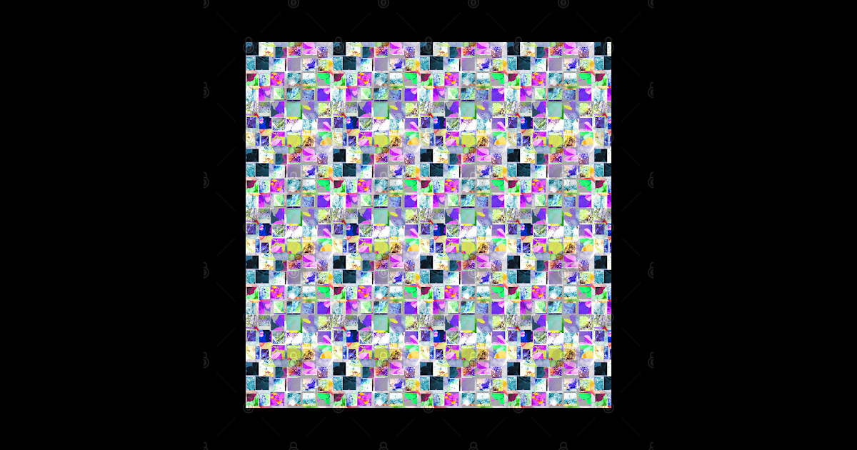 Pattern Box split - Aop - Sticker | TeePublic