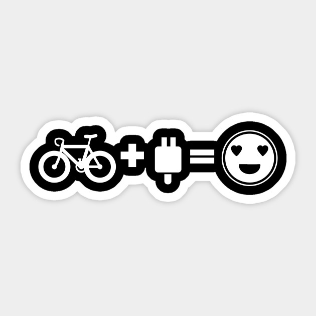 Electric Bike - Mountain Biking Gift - Electric Bike - Sticker | TeePublic