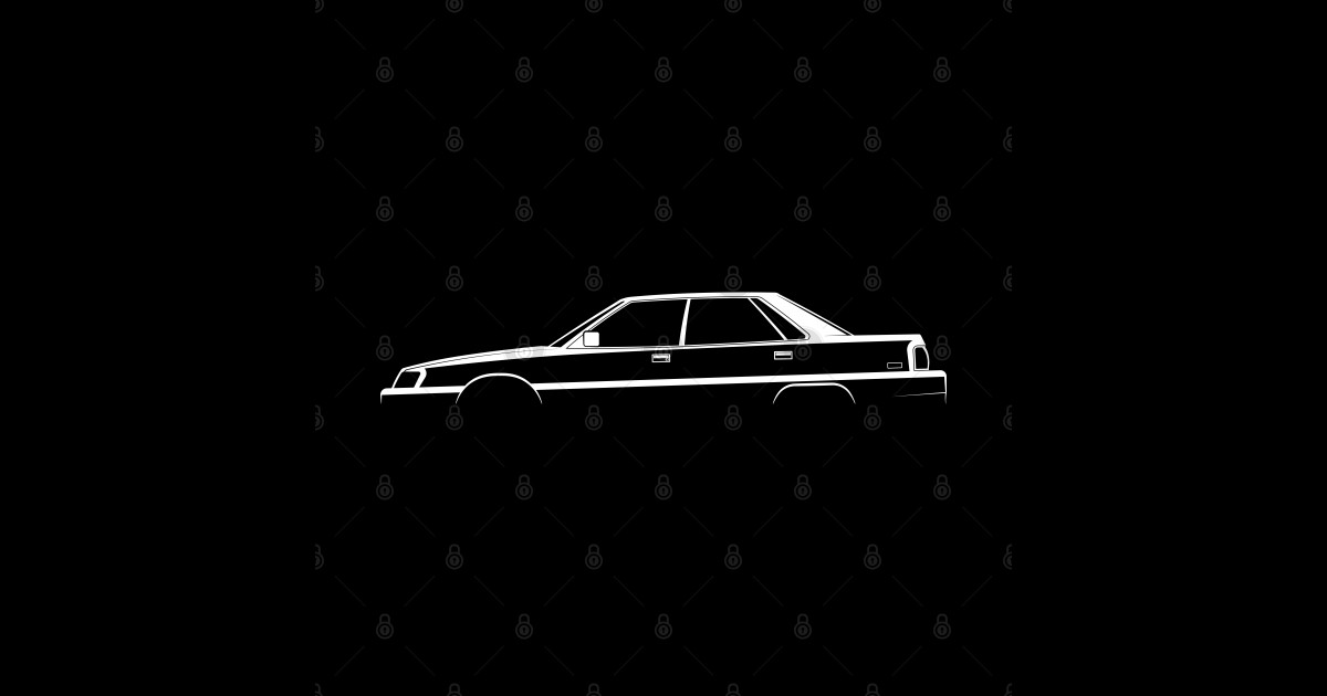 Mitsubishi Galant (1988) Silhouette - Mitsubishi Galant - Sticker ...