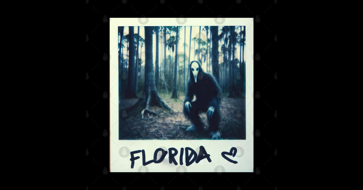 Florida swamp monster photo - Florida - Sticker | TeePublic