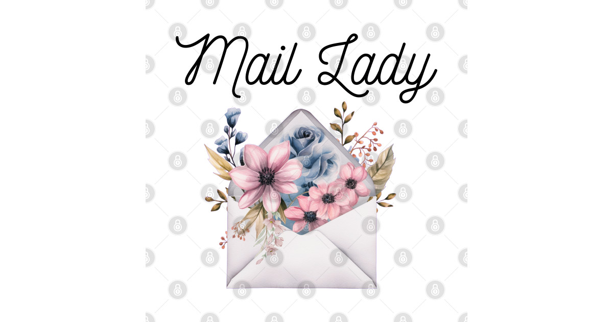 Mail Lady USPS Mail Woman Postal Carrier Worker Cute Post Office USPS ...