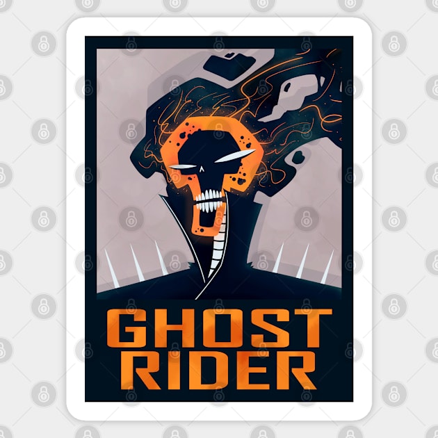 The Ghost Rider - Superhero - Sticker | TeePublic