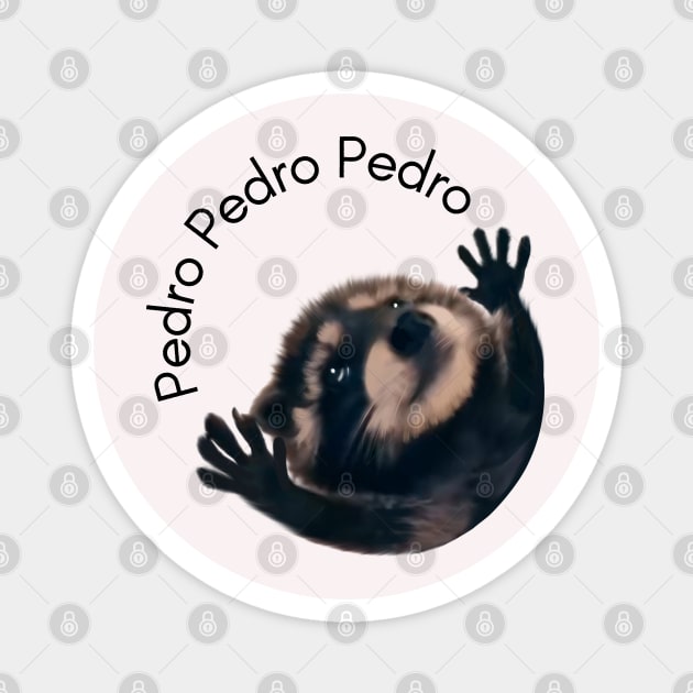 Funny Pedro raccoon meme viral video - Meme Sticker - Magnet | TeePublic