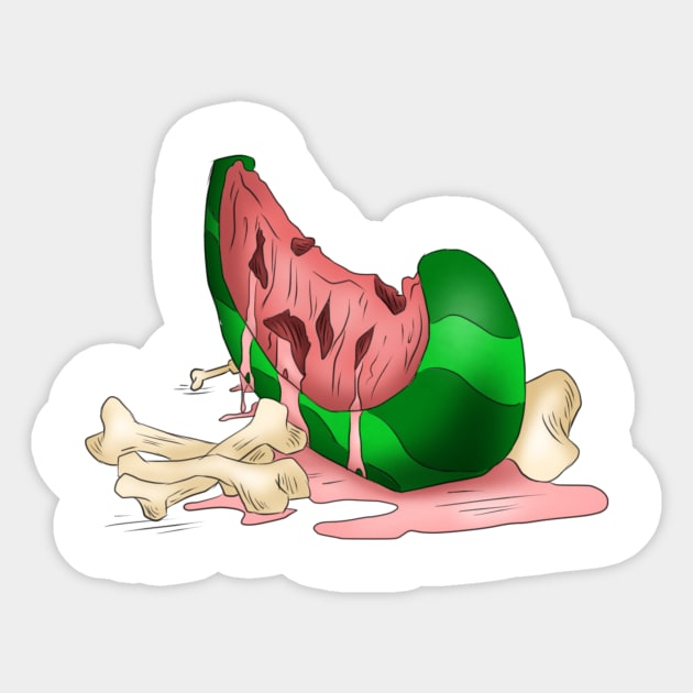 Boneless Watermelon - Boneless - Sticker | TeePublic
