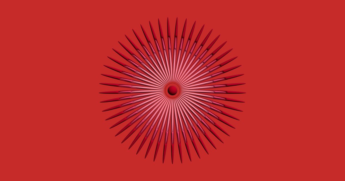 concentric red - Concentric Red - T-Shirt | TeePublic