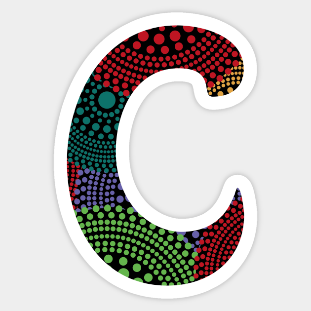 C Aboriginal letter - Alphabet - Sticker | TeePublic