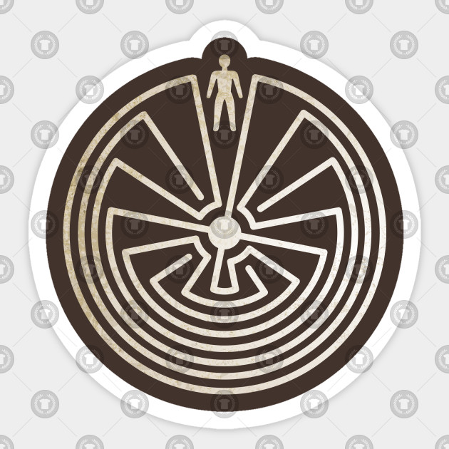 Native American Symbol - Man In The Maze - Vintage - Man In The Maze ...
