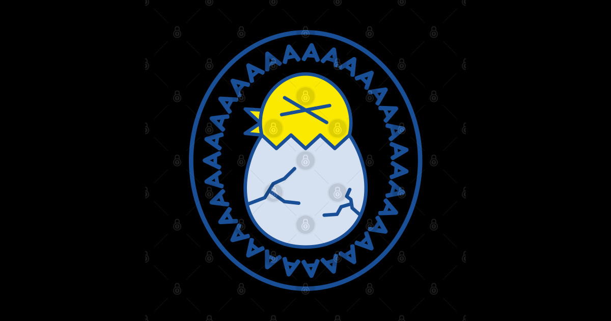Screaming Baby Duck Egg Vector Illustration - Duck - Sticker | TeePublic