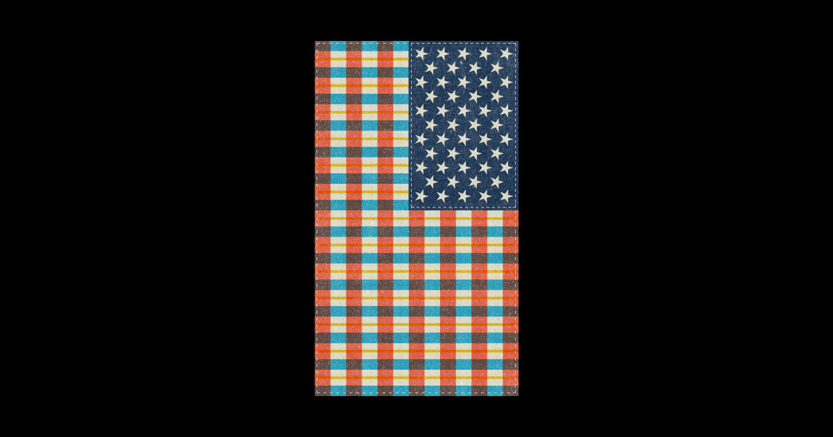 Plaid Flag - Plaid Flannel Flag - Sticker | TeePublic