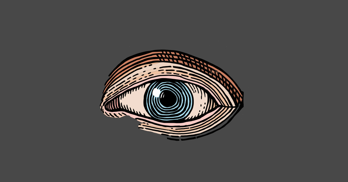 Engraved Eye in Color - Engraved Eye - T-Shirt | TeePublic