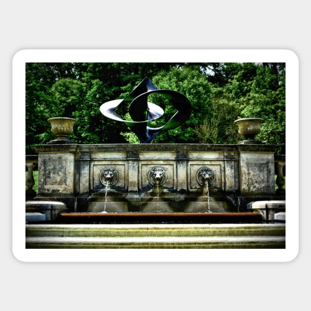 Step Fountain Morris Arboretum - Step Fountain - Sticker | TeePublic