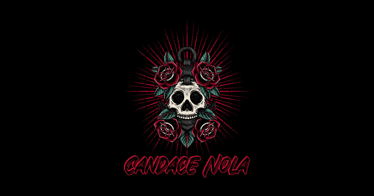 Candace Nola Skull Logo - Candace Nola - Sticker | TeePublic