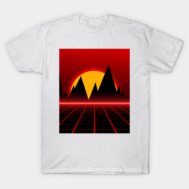 Synthwave Forest - Synthwave - T-Shirt | TeePublic