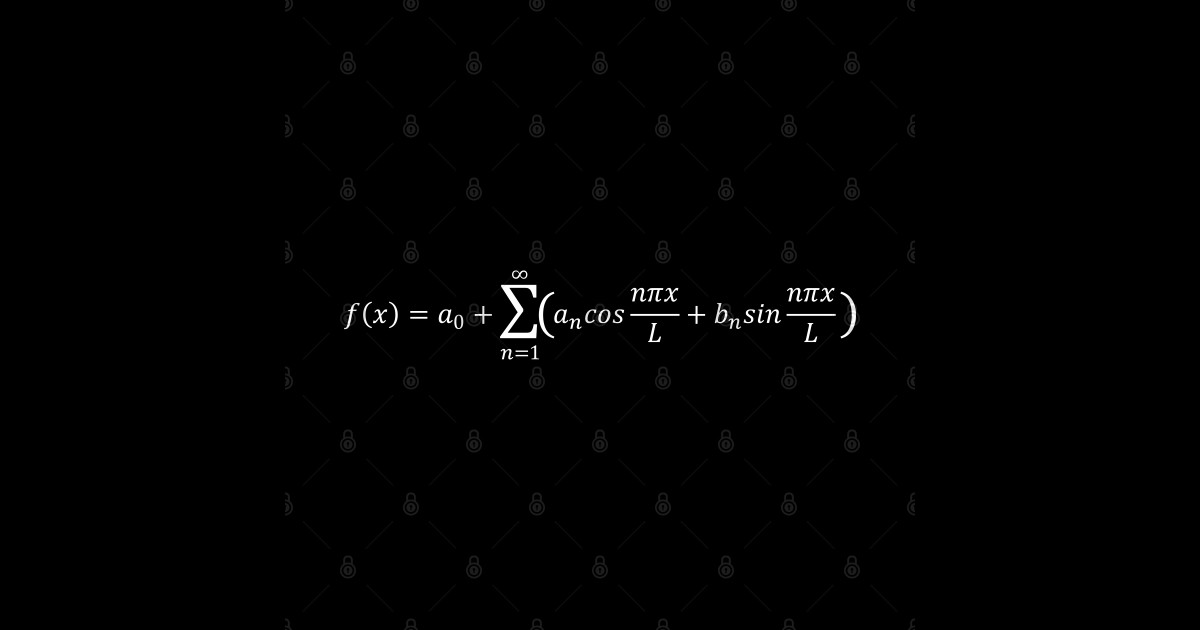 Fourier Series - Math Basics - Fourier Transform - Sticker | TeePublic