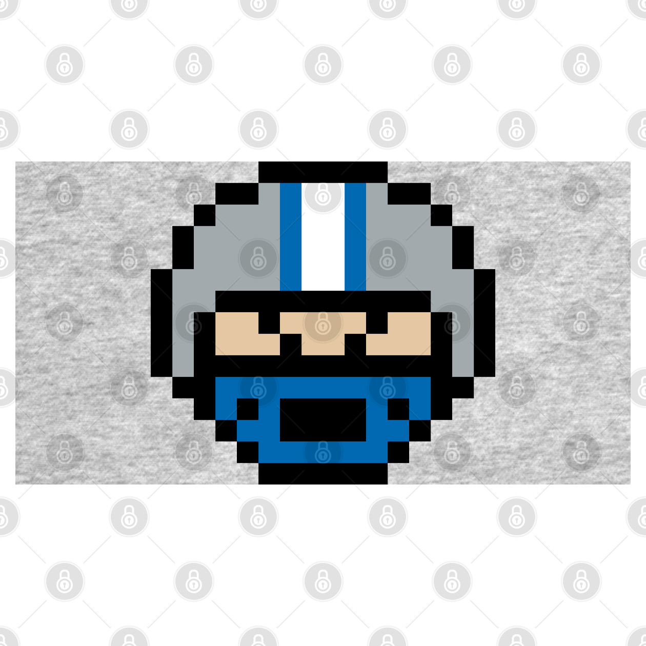 8-Bit Helmet - Detroit - Football - T-Shirt | TeePublic