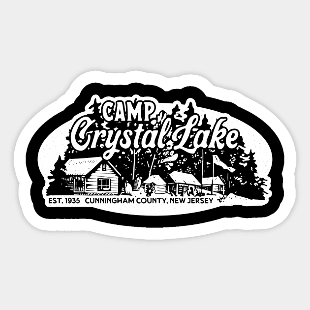 Vintage Camp Crystal Lake - Friday The 13th - Sticker | TeePublic