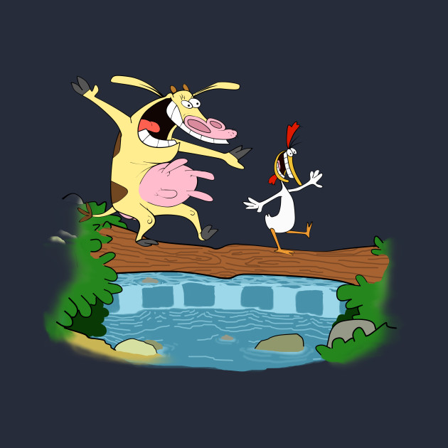 Cow and Chicken - Cow And Chicken - T-Shirt | TeePublic