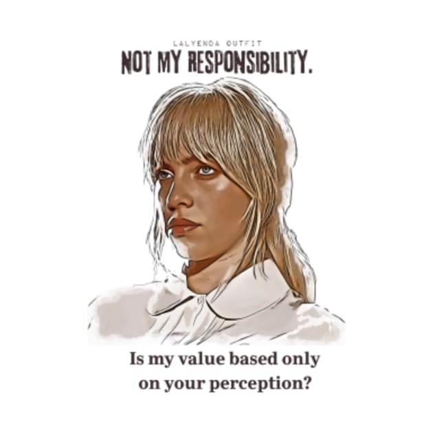 Not My Responsibility Billie Eilish T-Shirt Men's Heavyweight T-shirt S ...
