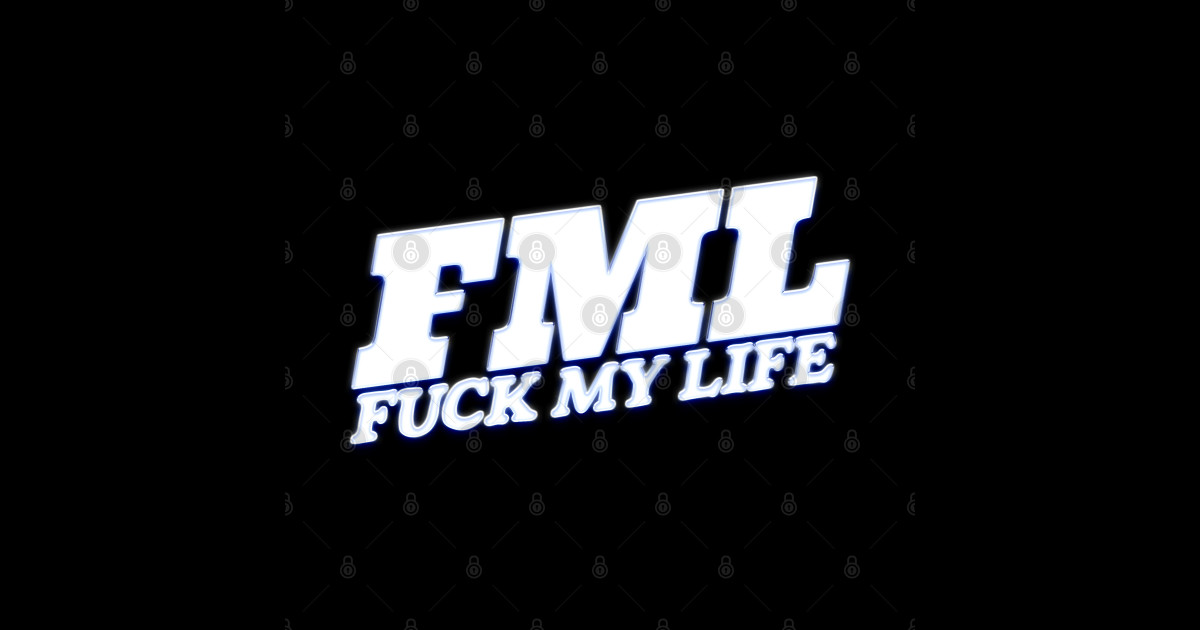 FML //// Retro Typography Design - Fml - Sticker | TeePublic