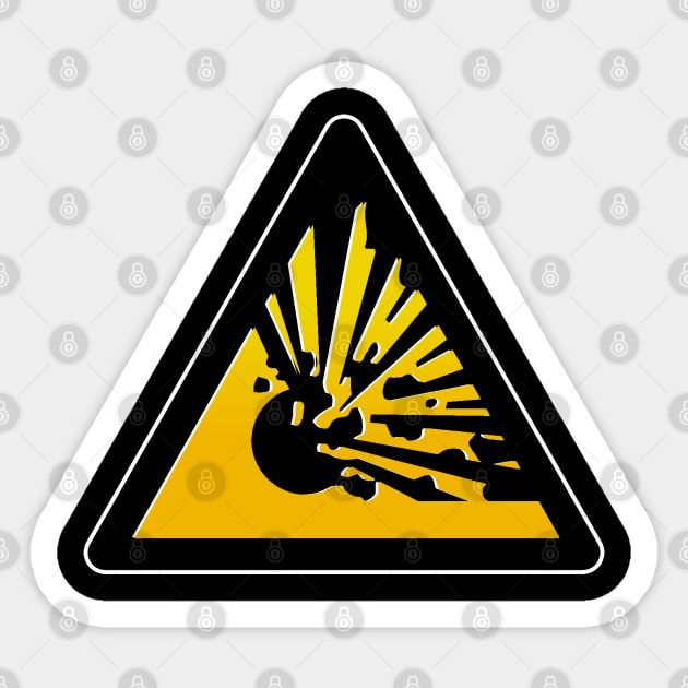 explosive hazard signs