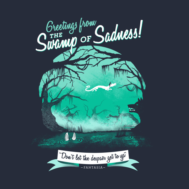 The Swamp of Sadness - Neverending Story - T-Shirt | TeePublic