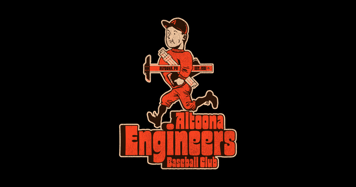 Defunct Altoona Engineers Baseball Team - Baseball - Sticker | TeePublic