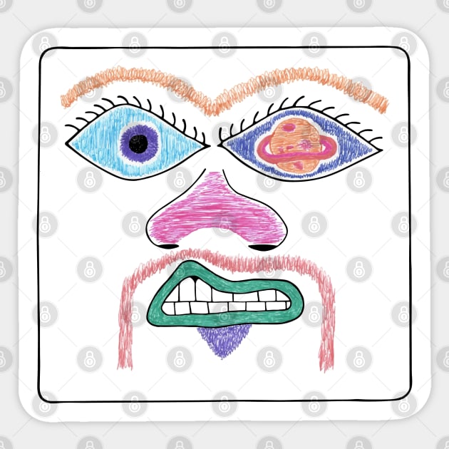 Phil "Big Hog" Rider, The World Eater - Neon - Sticker | TeePublic