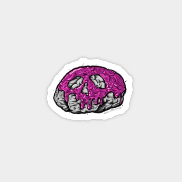Poison on the Brain - Brain - Magnet | TeePublic