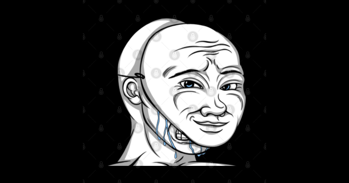Masked Crying Wojak - Wojak Meme - Posters and Art Prints | TeePublic