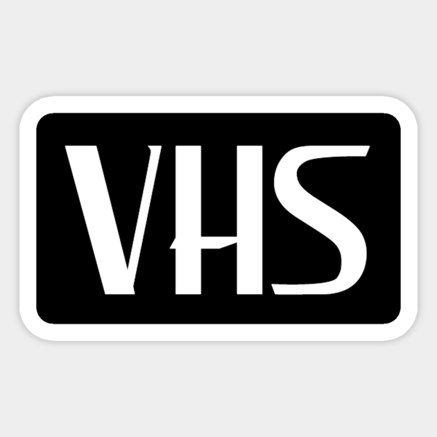 VHS Logo - Vhs - Sticker | TeePublic