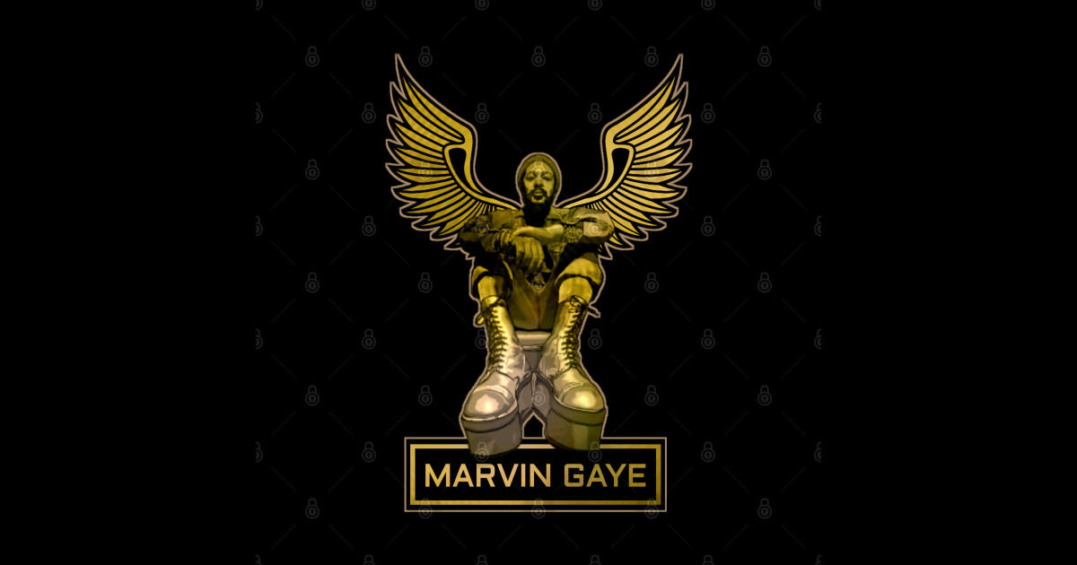 Wing marving - Marvin Gaye - Sticker | TeePublic