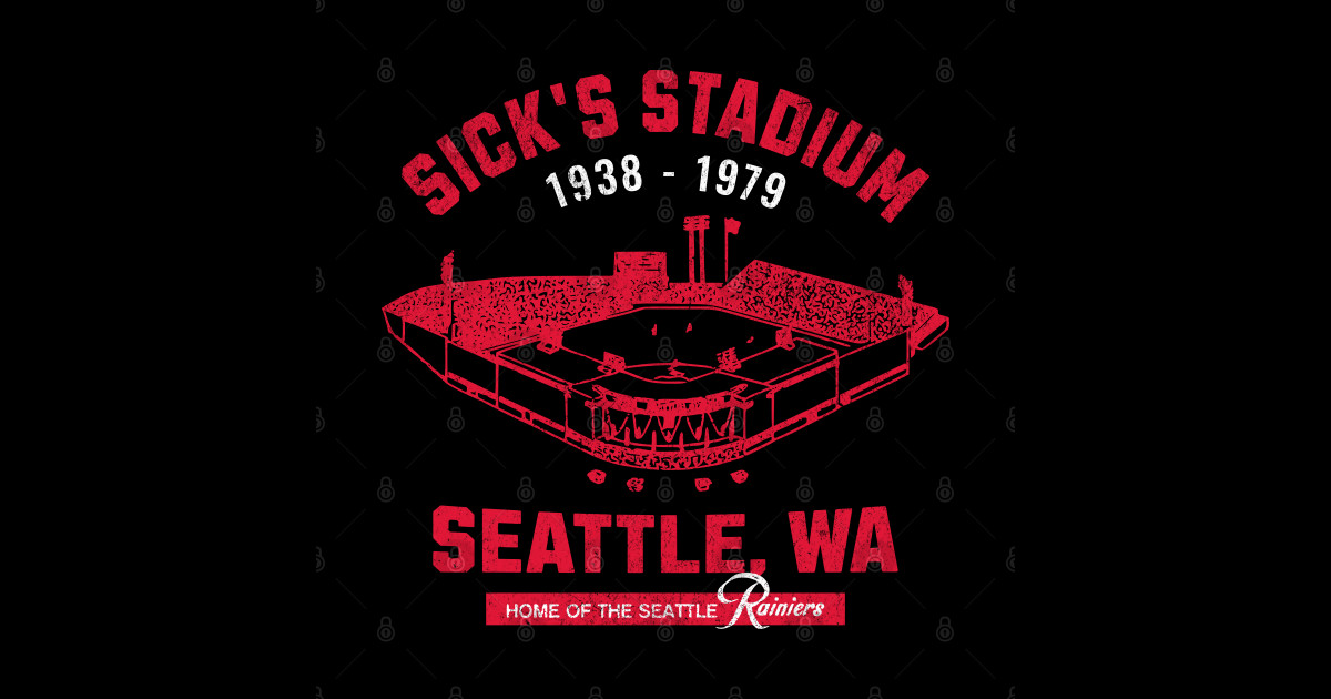 Sick's Stadium Vintage - Sicks Stadium - Sticker | TeePublic