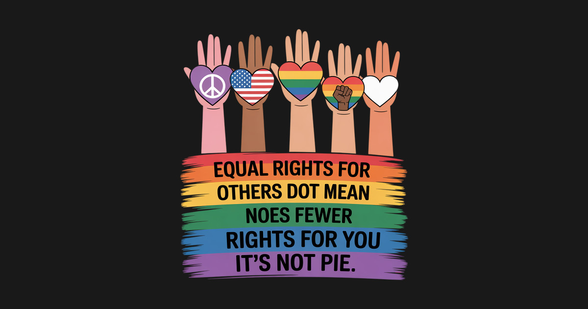 Equal Rights For Others Its Not Pie LGBT Gay Pride LGBTQ Long Sleeve ...