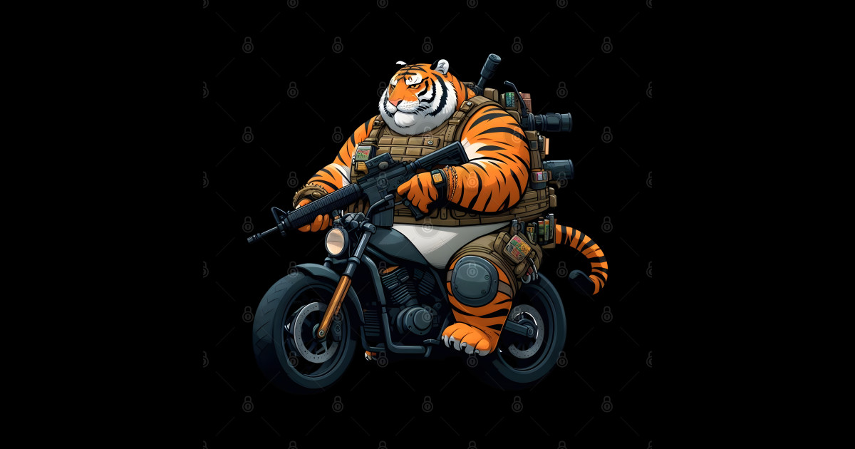 Tactical Tiger - Tiger - Sticker | TeePublic