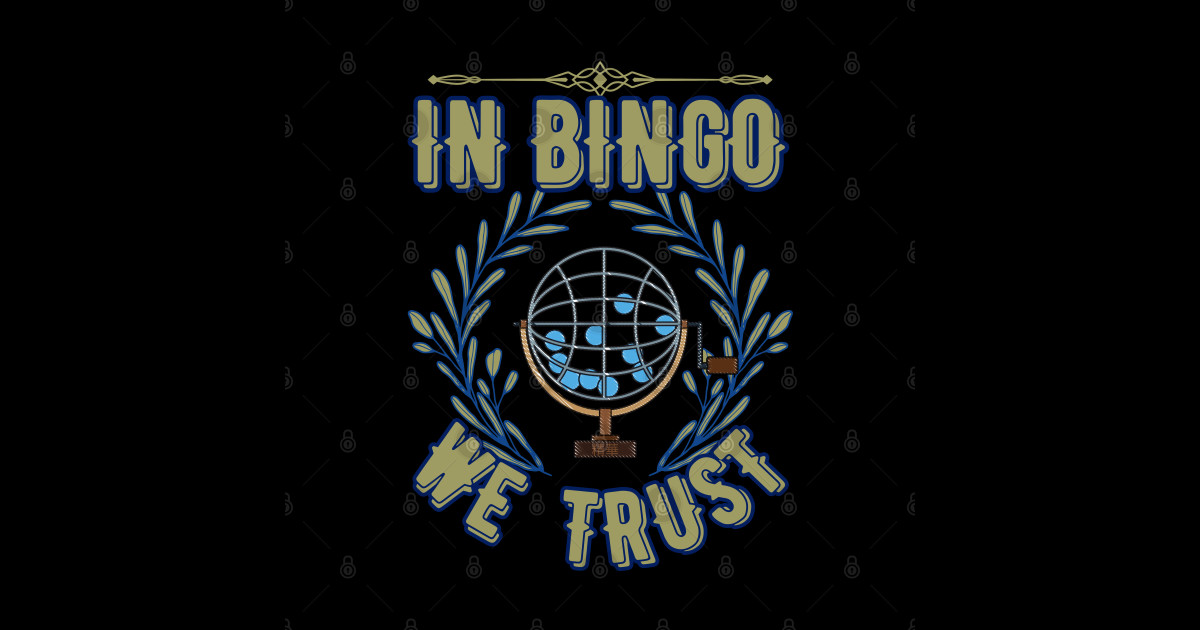Bingo - In Bingo We Trust/ Gold - Bingo Game - Sticker | TeePublic