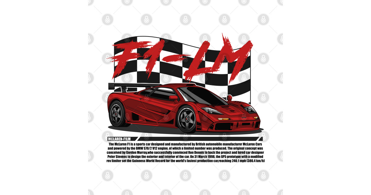 MCLAREN F1 LM -RED - Mclaren F1 - T-Shirt | TeePublic