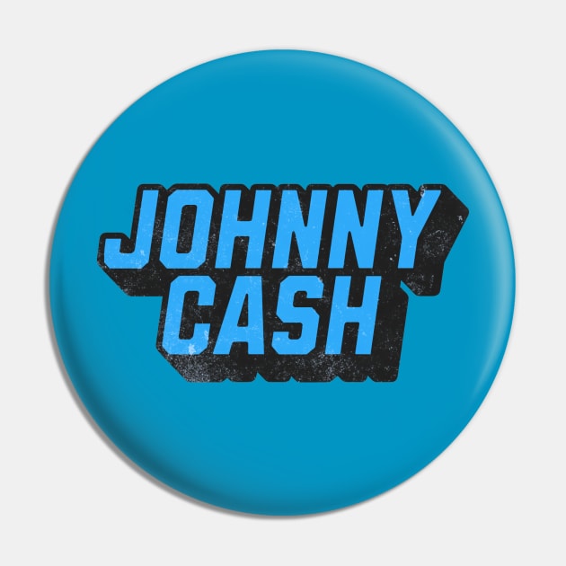 Johnny Under Blue - Johnny Cash - Pin | TeePublic
